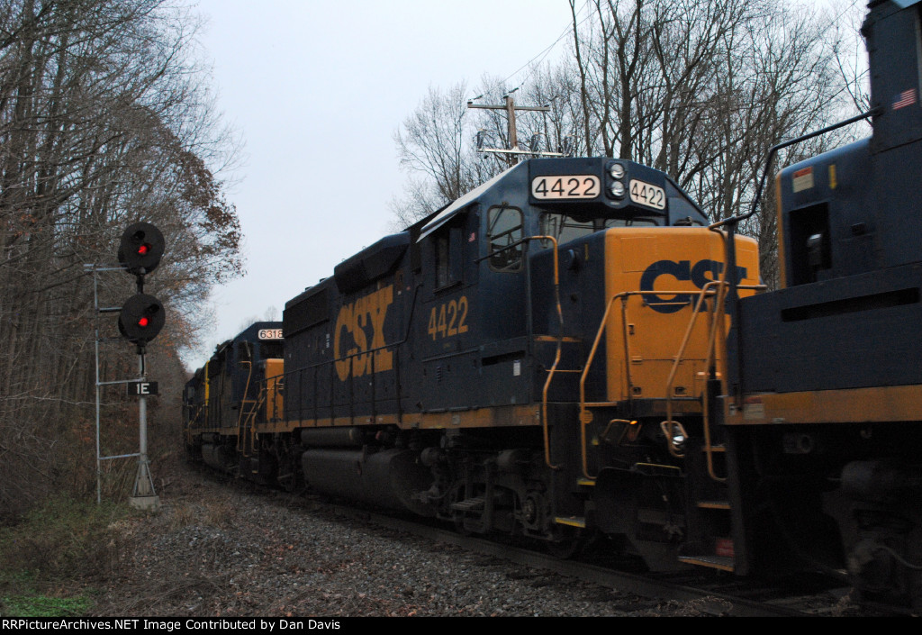 CSX GP38-2S 4422 third out on C964-20